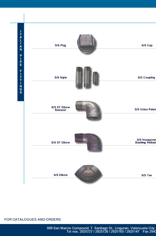 Italian Pipe Fittings
